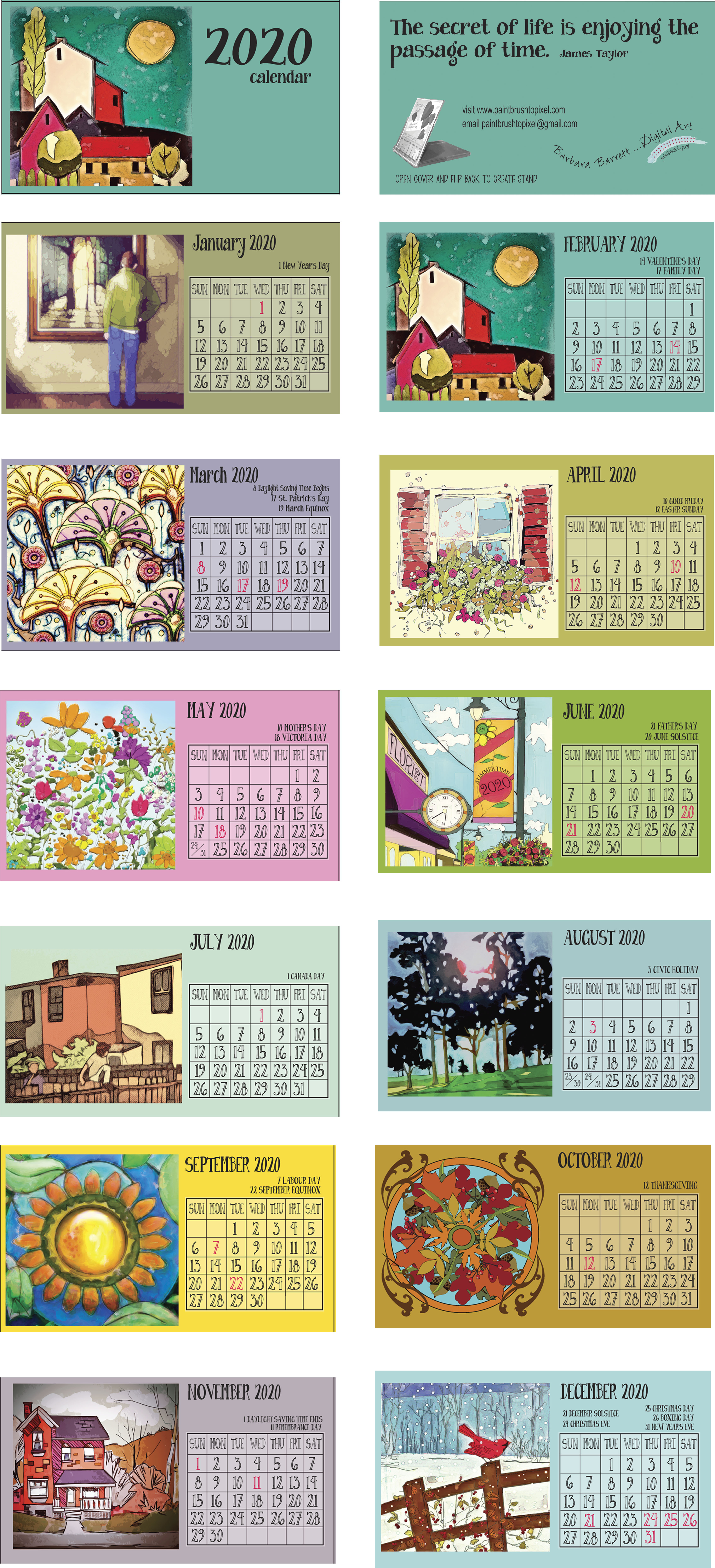 CALENDARS | PAINTBRUSH TO PIXEL